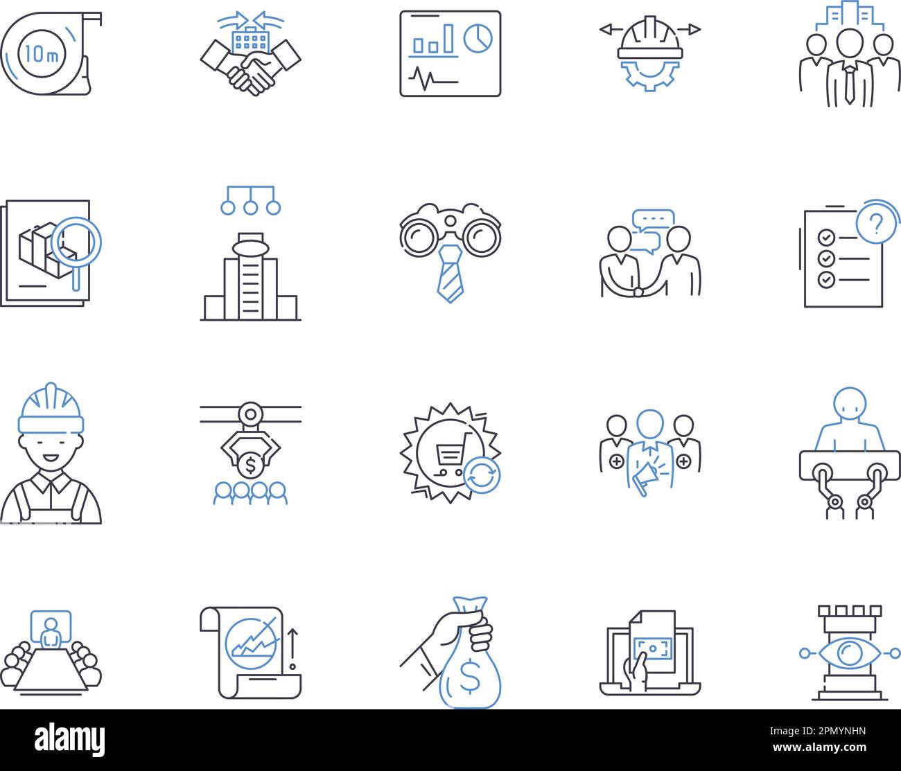 Factory Workflow Outline Icons Collection Factories Workflow