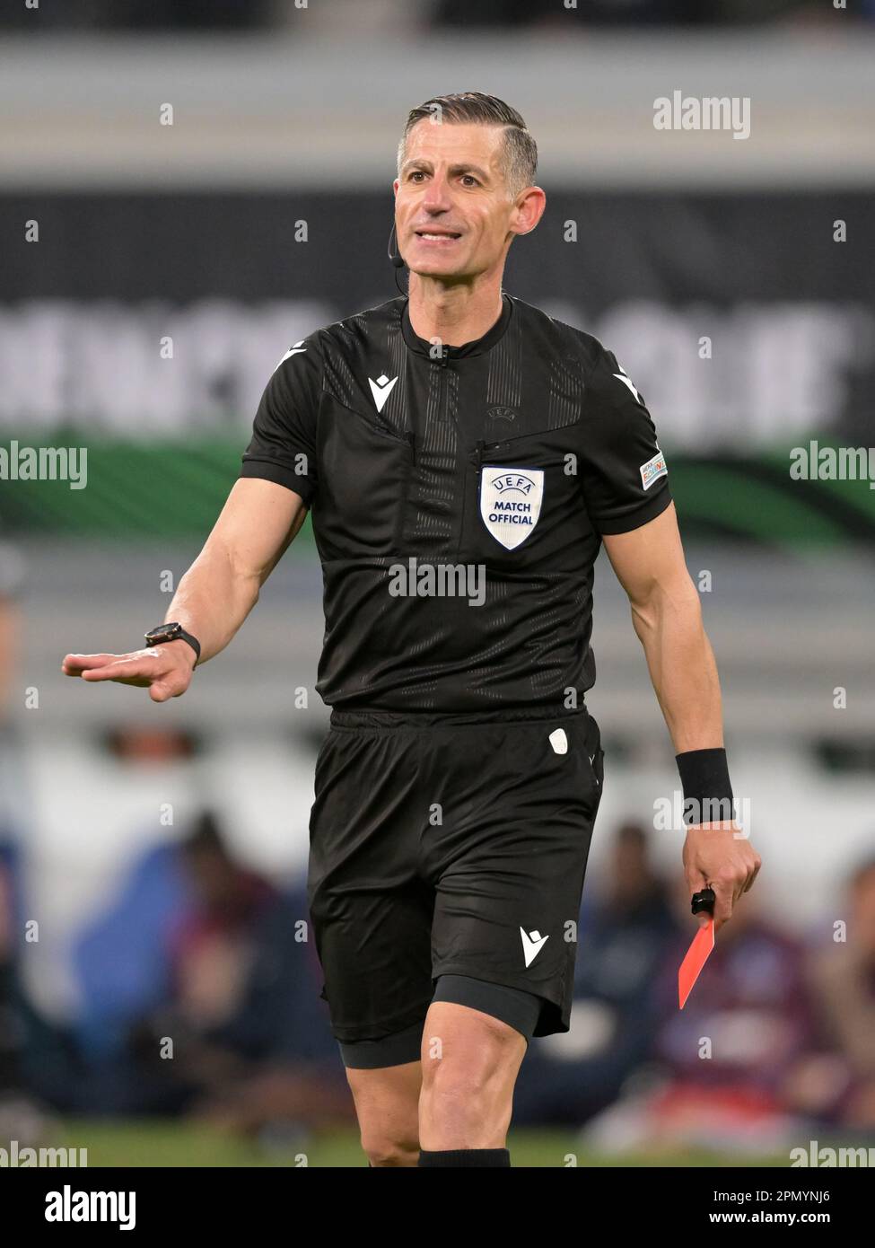 GENT - Referee Tasos Sidiropoulos during the UEFA Conference League ...