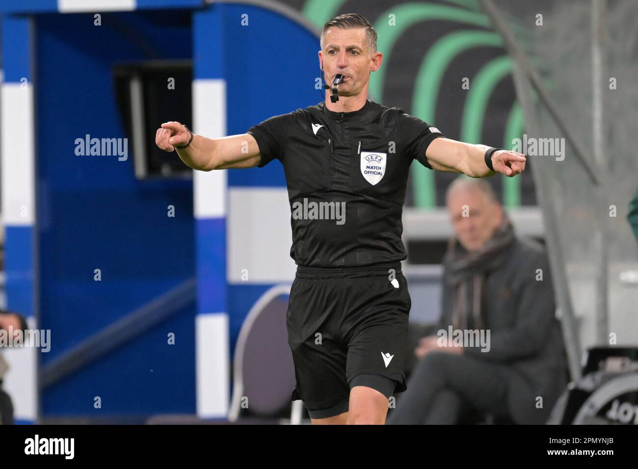 GENT - Referee Tasos Sidiropoulos during the UEFA Conference League ...