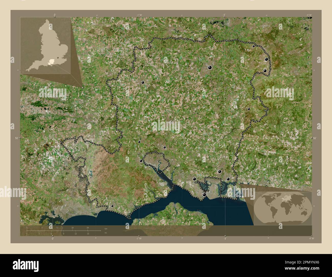Hampshire, administrative county of England - Great Britain. High ...