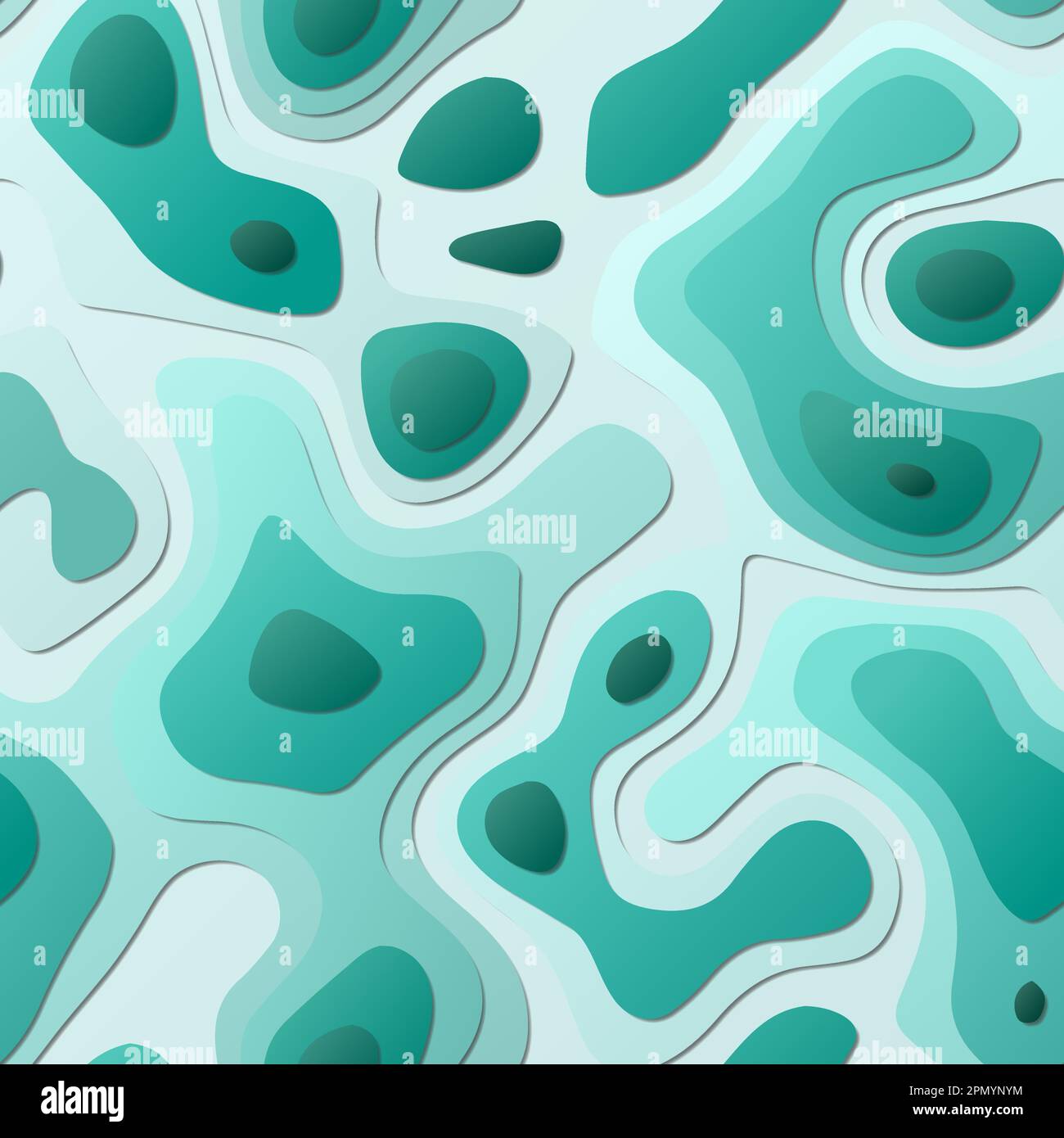 Colorful abstract layers. Papercut style background. Vibrant 3D ...