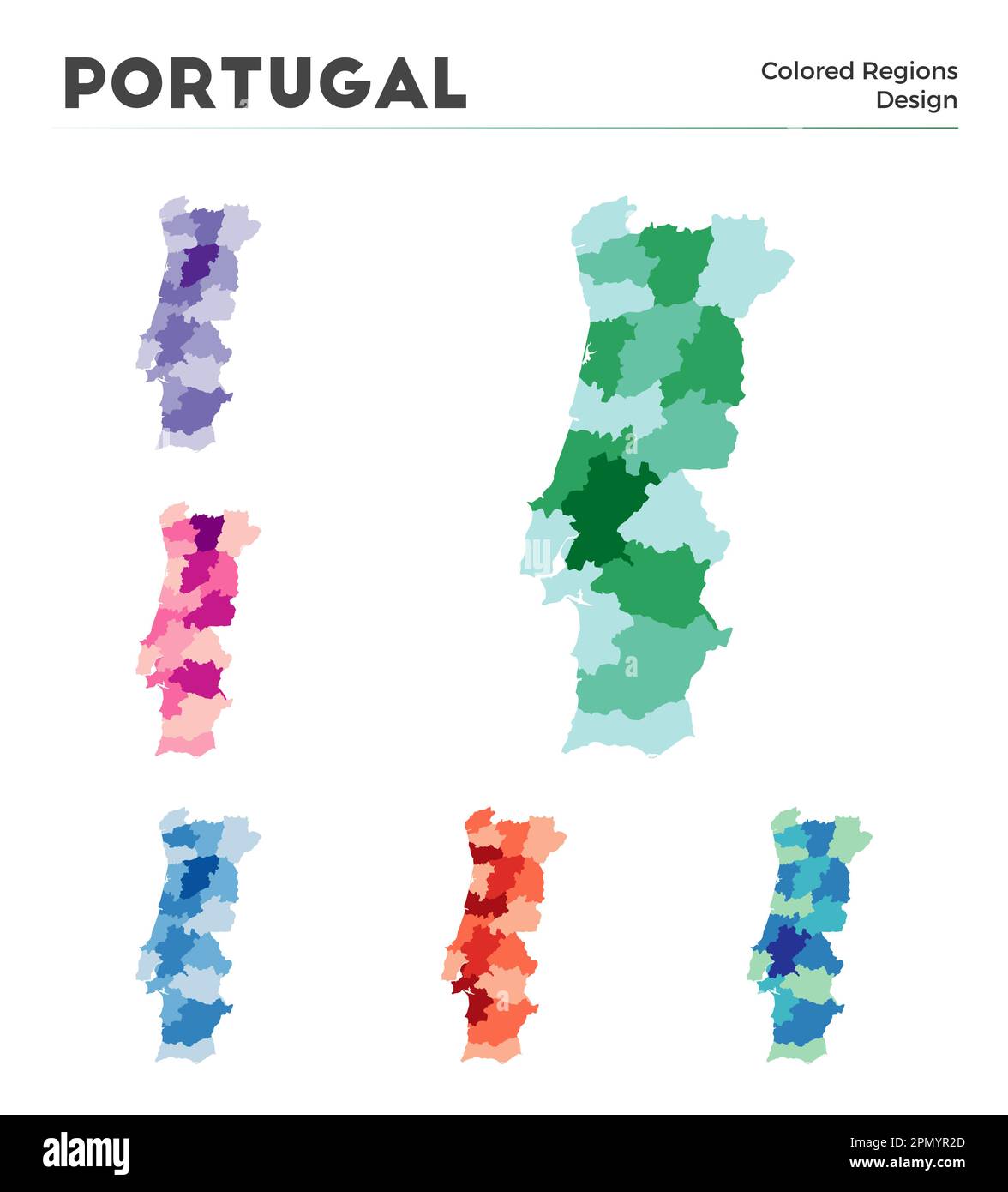 Portugal map collection. Borders of Portugal for your infographic ...