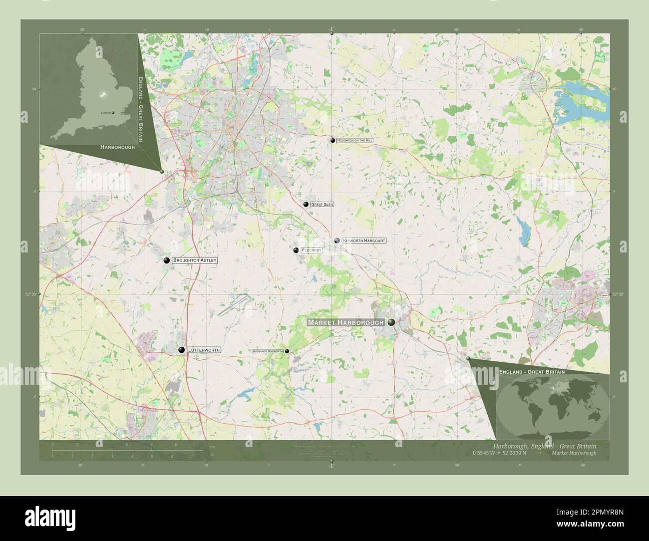 Harborough, non metropolitan district of England - Great Britain. Open ...