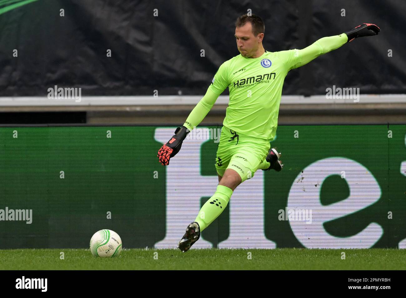 GENT - KAA Gent goalkeeper Davy Roef during the UEFA Conference League ...