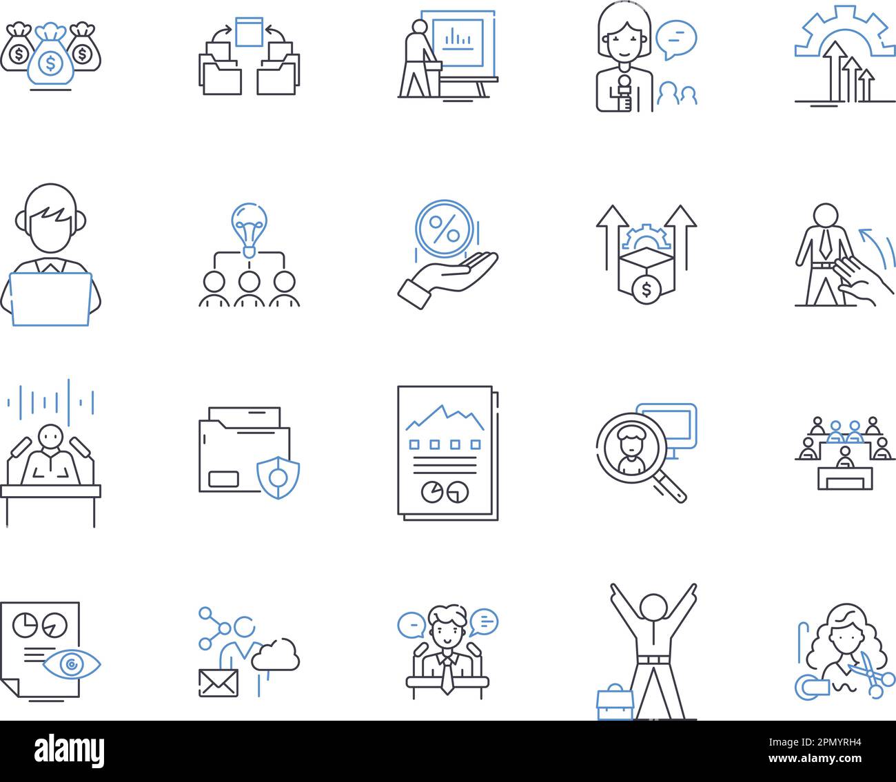 Employee productivity outline icons collection. Employee, productivity ... Employee productivity outline icons collection. Employee, productivity ...