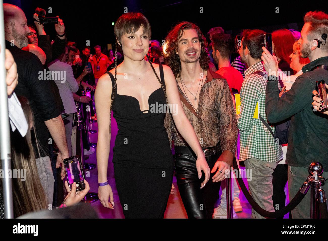 Amsterdam, The Netherlands. 15th Apr, 2023. Mia Nicolai and Dion Cooper ...