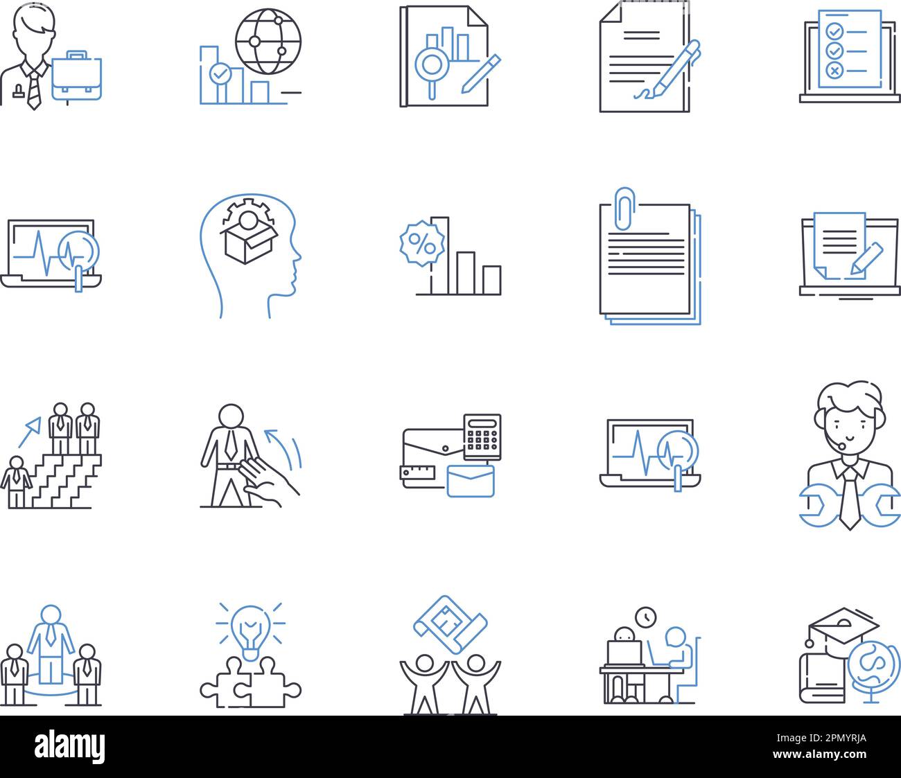 Corporation outline icons collection. Company, Entity, Business ...