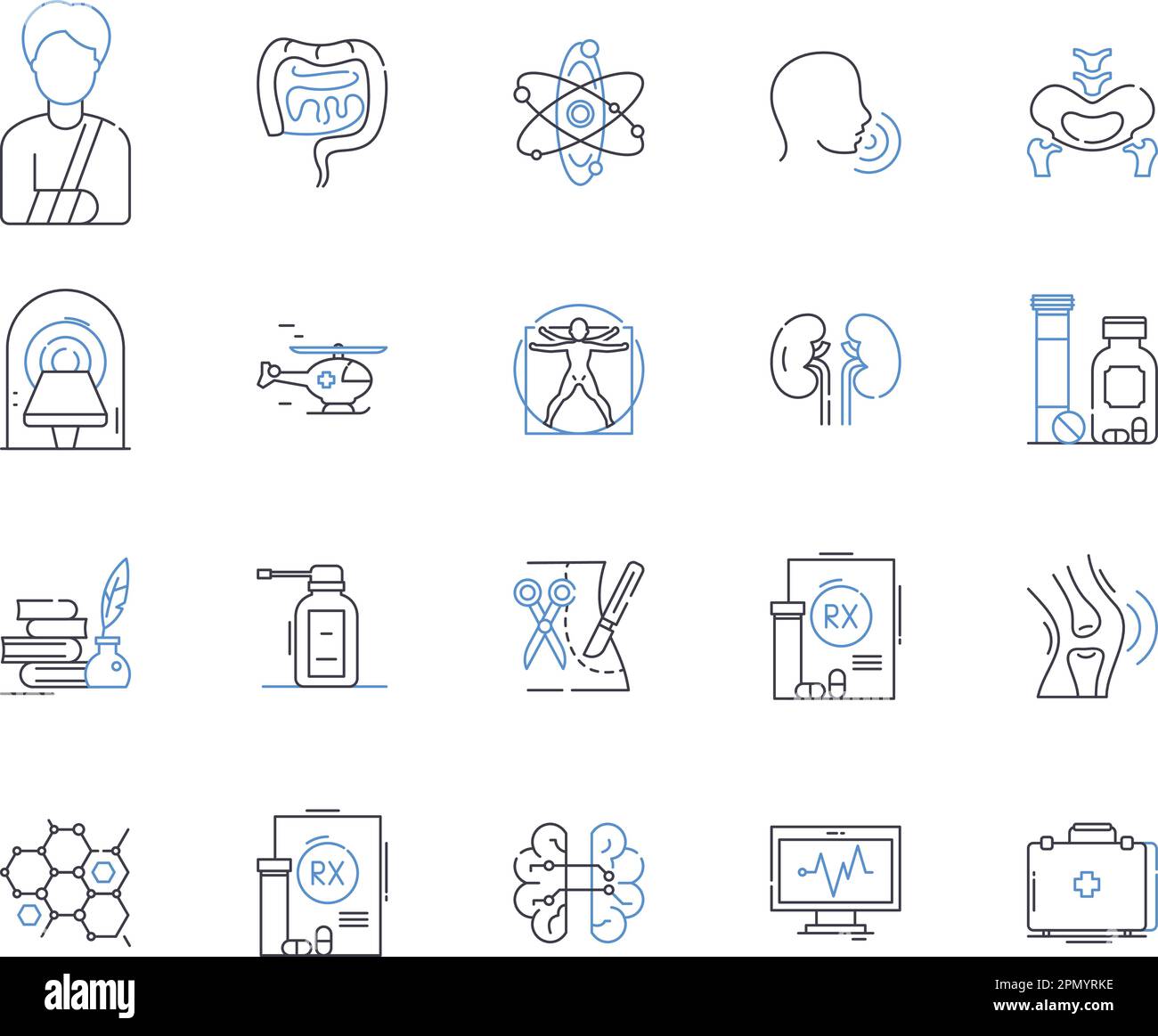 Health services outline icons collection. Healthcare, Services ...