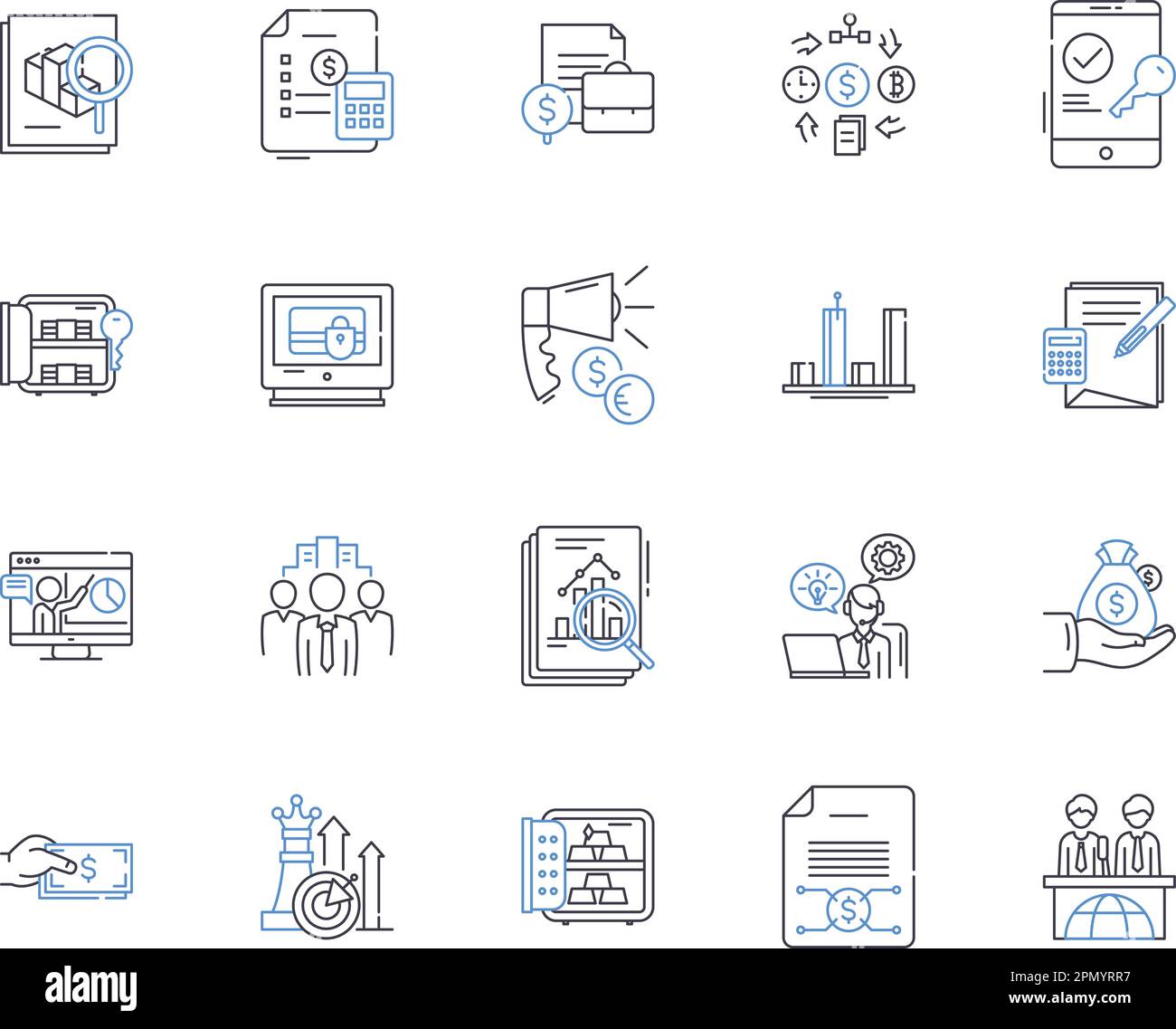 Bank legal outline icons collection. Bank, Legal, Contract, Finance ...