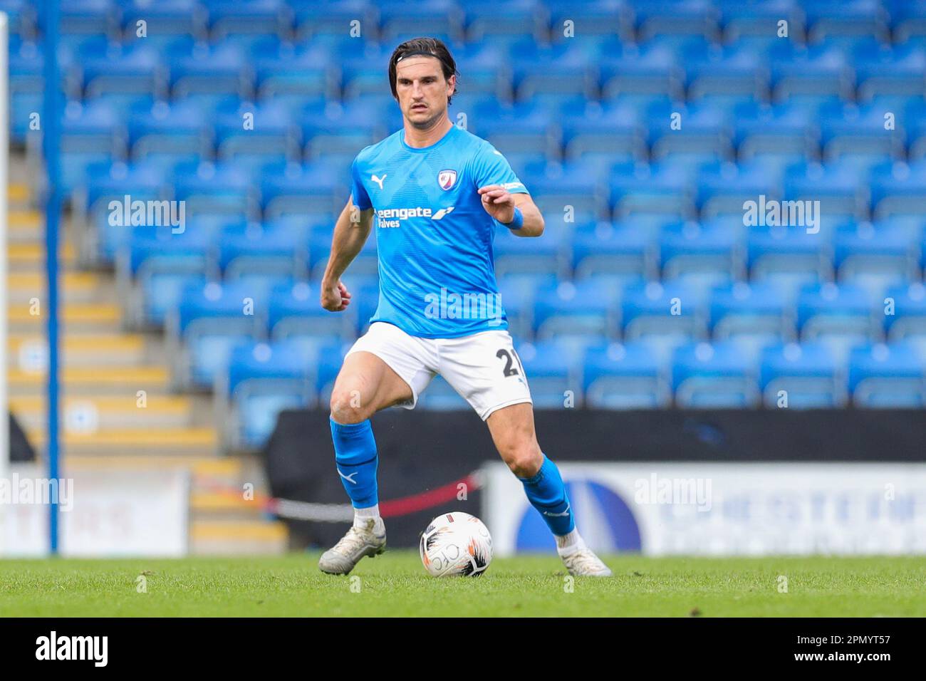 Chesterfield defender Ashley Palmer (21) during the National League ...