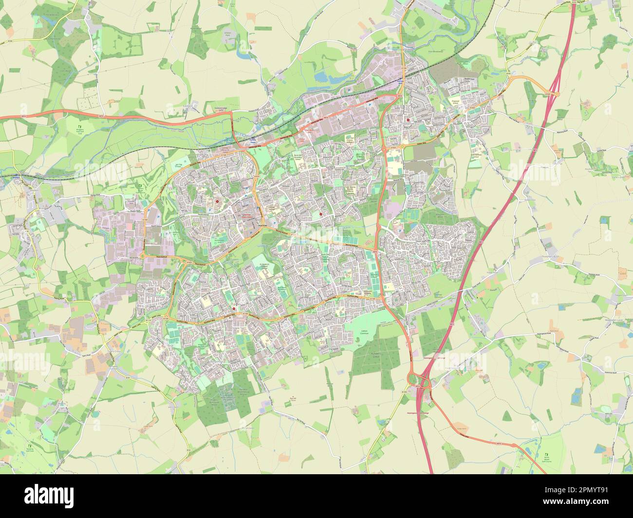 Harlow, non metropolitan district of England - Great Britain. Open ...