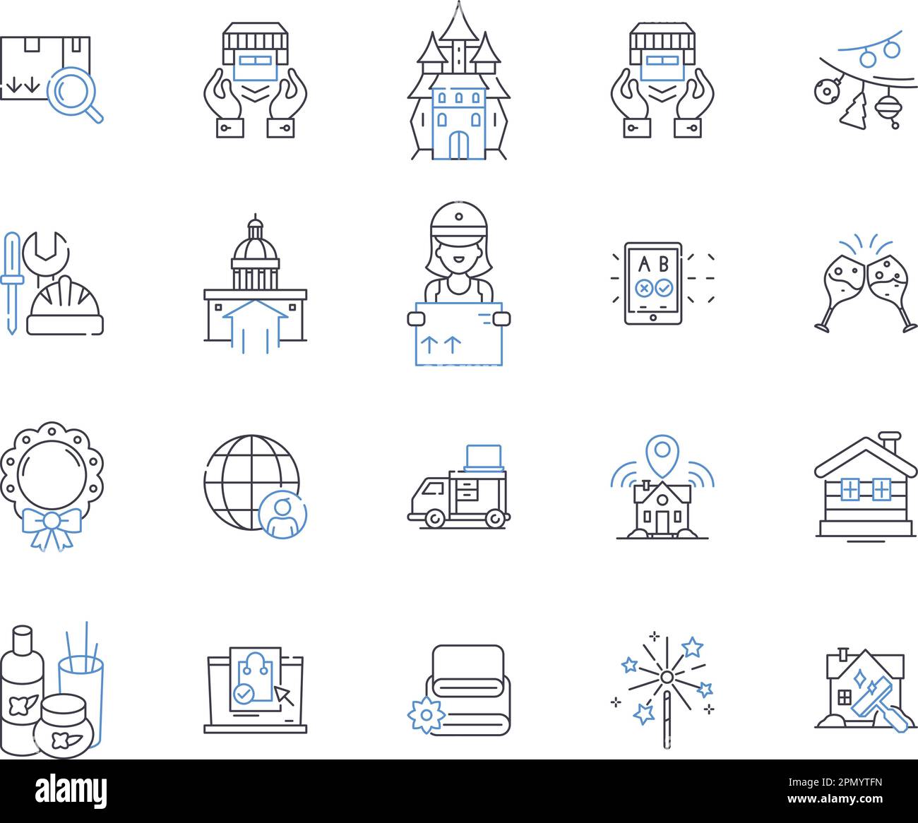 Urban lifestyle outline icons collection. Urban, lifestyle, city ...