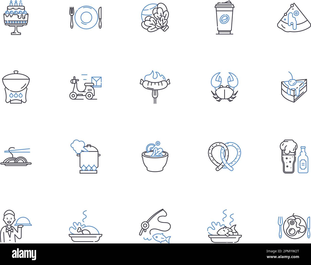 Meals outline icons collection. Food, Dish, Cuisine, Meal, Dinner ...