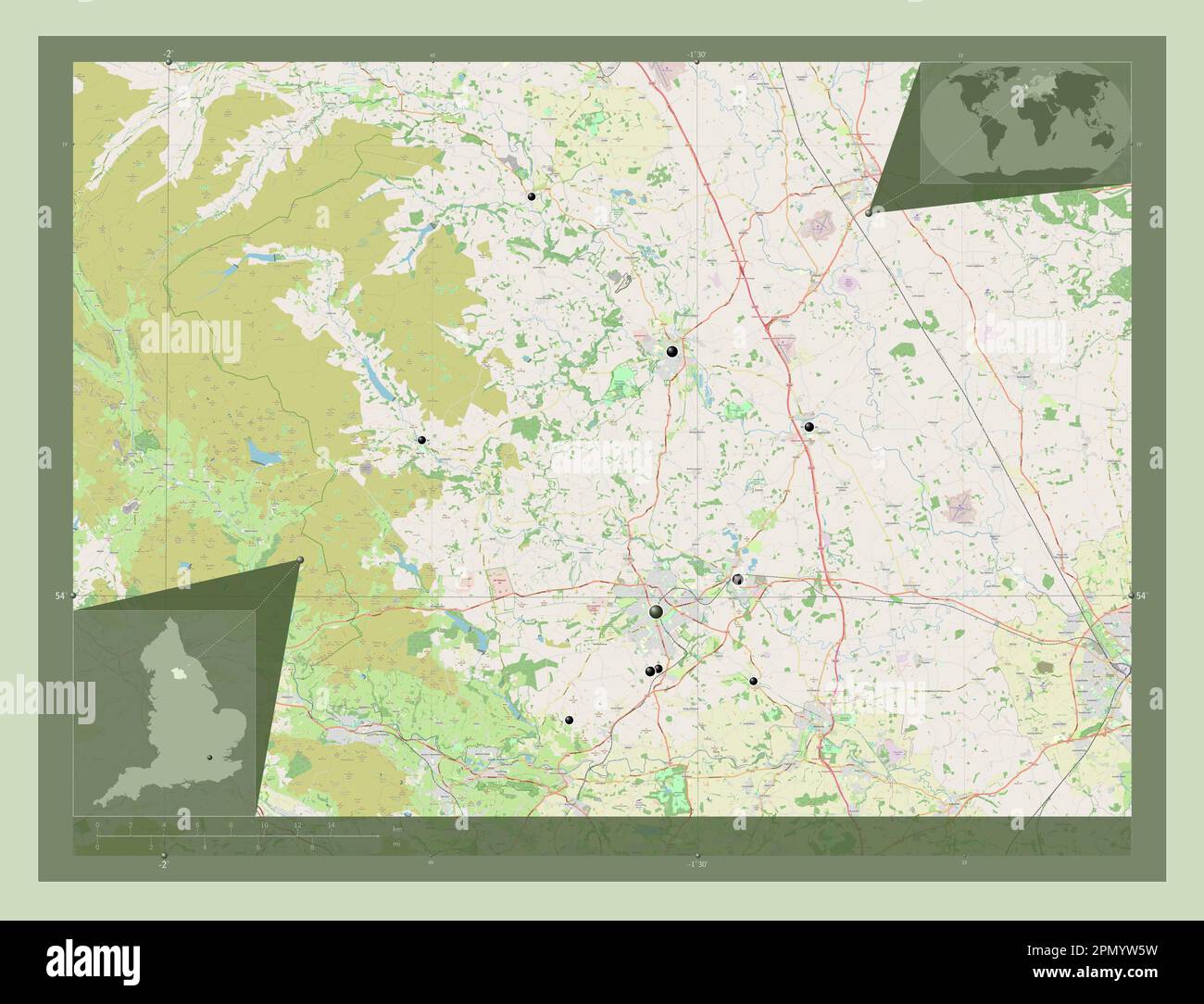 Map of boroughbridge hi-res stock photography and images - Alamy