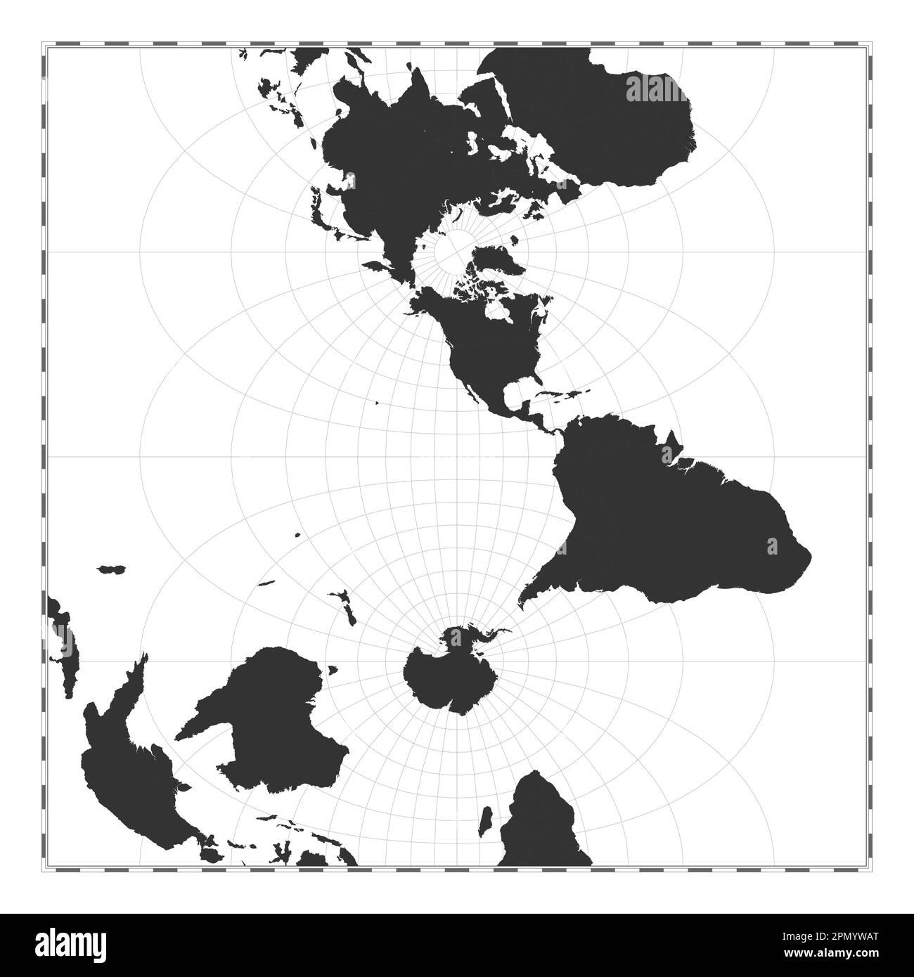 Map of the mercator projection hi-res stock photography and images - Alamy