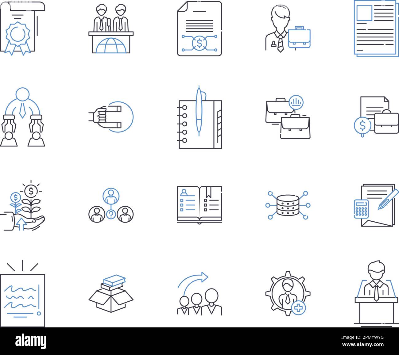 Bank office space outline icons collection. Bank, Office, Space ...