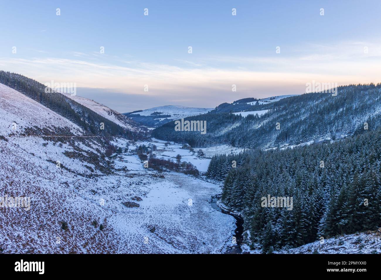 Wicklow, Ireland, - March 10 2023 "Snow in Wicklow Mountains National ...