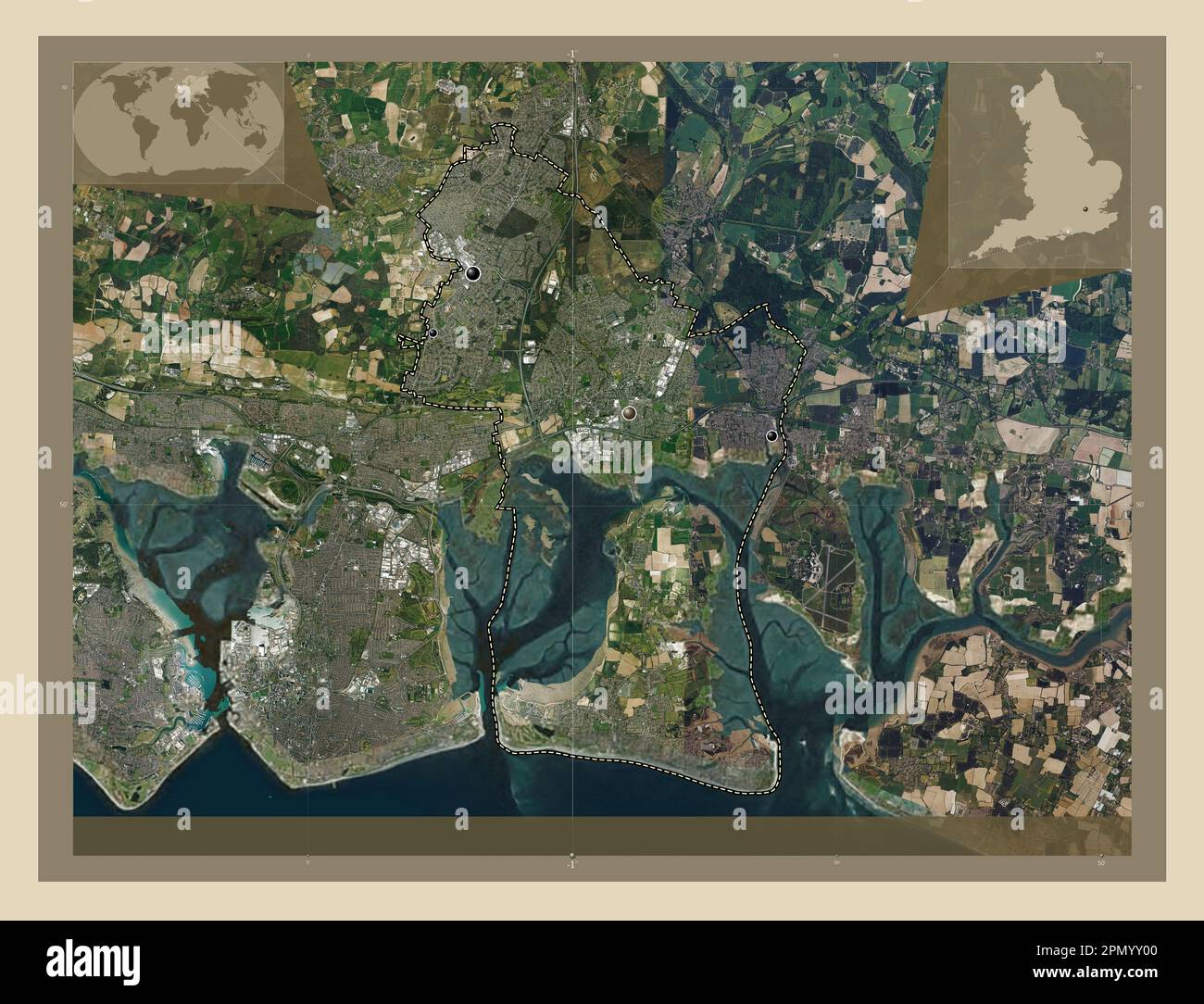 Map of waterlooville hi-res stock photography and images - Alamy