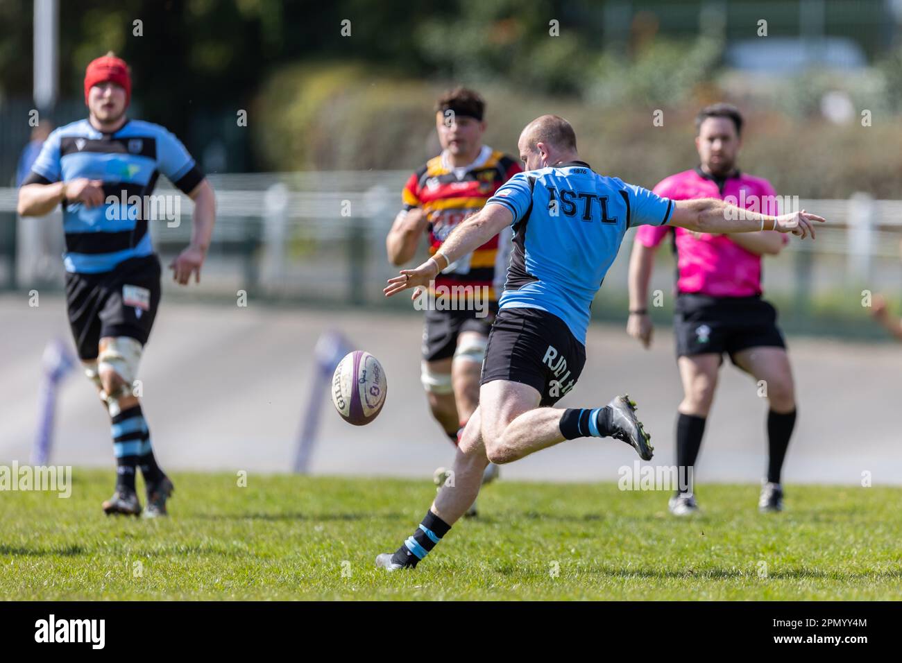 15th April 2023; Carmarthen Park, Carmarthen, Wales: Indigo Premiership ...
