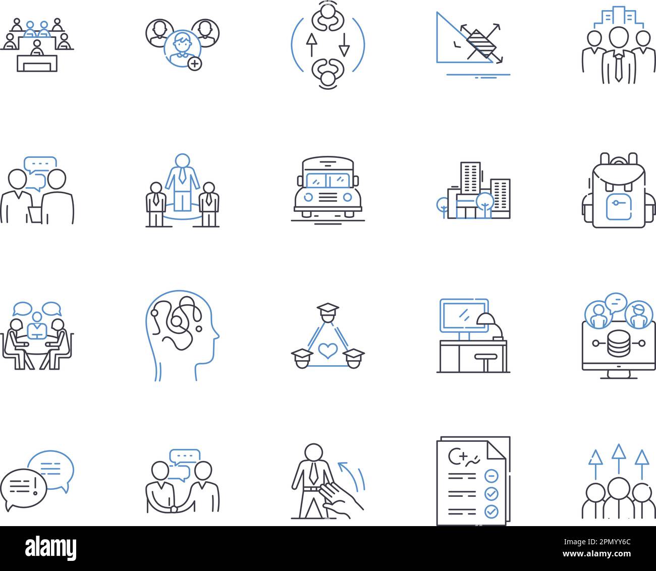 Traching and learning outline icons collection. Teaching, Learning, Education, Instruction ...