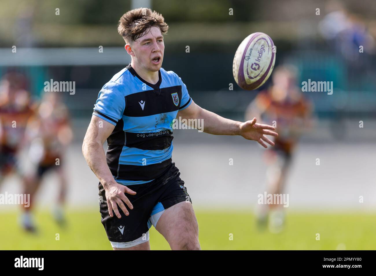 15th April 2023; Carmarthen Park, Carmarthen, Wales: Indigo Premiership ...