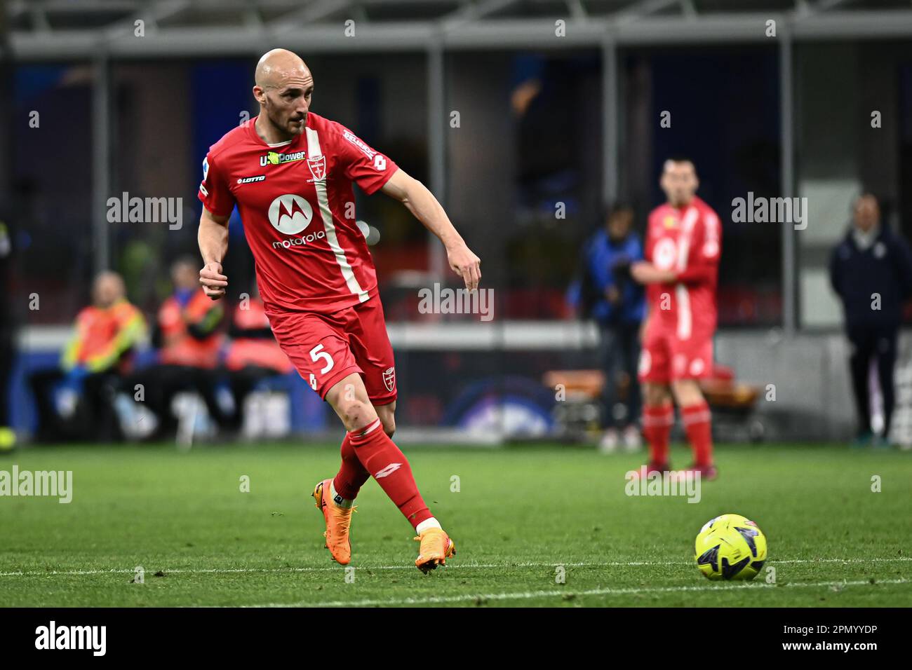 Luca Caldirola of Monza in action during the Italian Serie A football ...