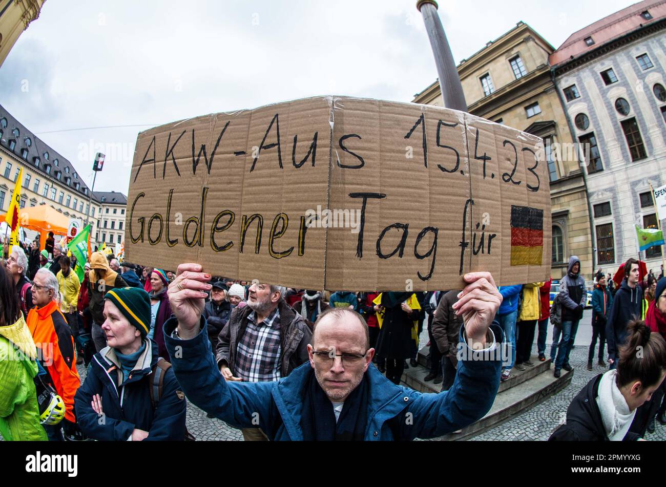 Munich, Bavaria, Germany. 15th Apr, 2023. Germans in Munich, Germany ...