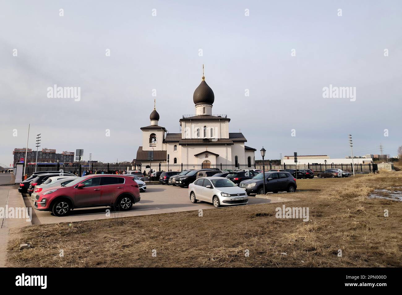 Russian Federation. Saint-Petersburg. April, spring. Cakes and painted ...