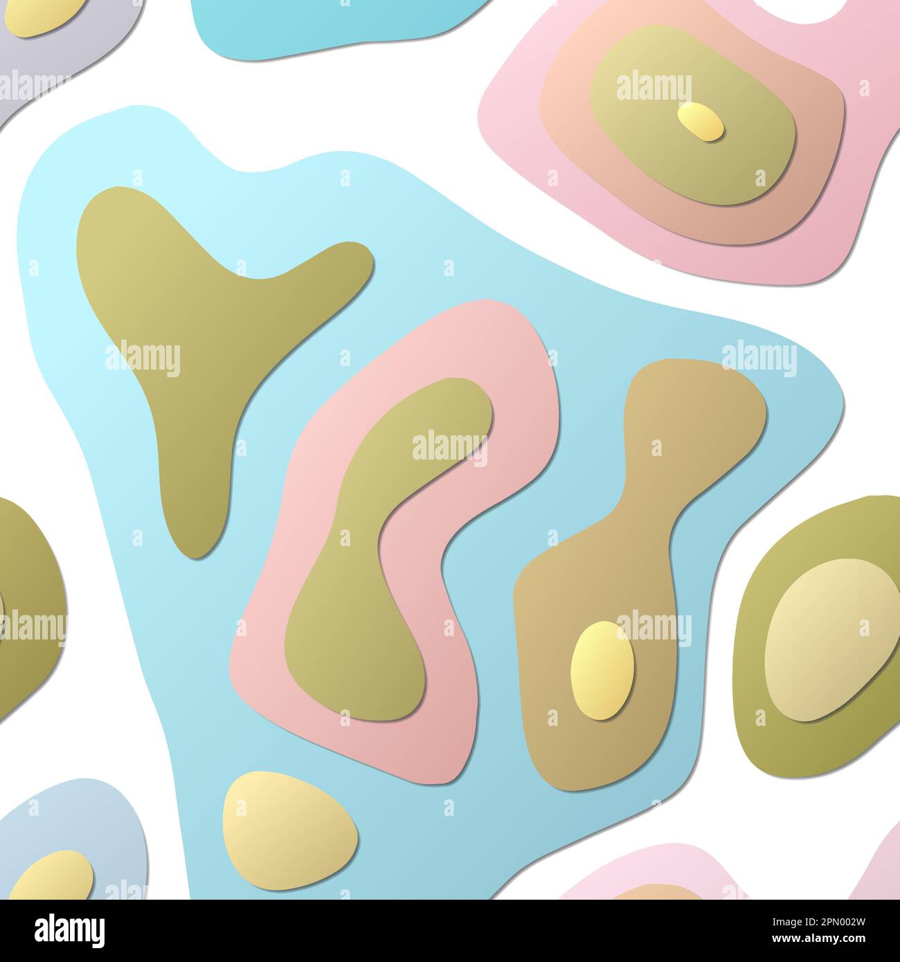 Colorful abstract layers. Papercut style background. Vibrant 3d ...