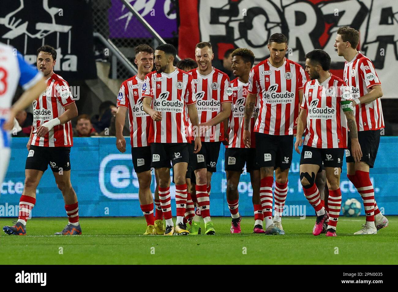 ROTTERDAM, NETHERLANDS - APRIL 15: Dirk Abels of Sparta Rotterdam, Vito ...