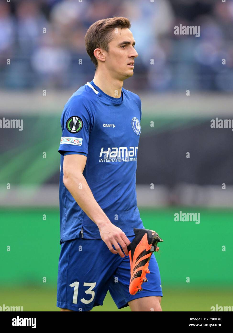 GENT - Julien de Sart of KAA Gent during the UEFA Conference League ... GENT - Julien de Sart of KAA Gent during the UEFA Conference League ...
