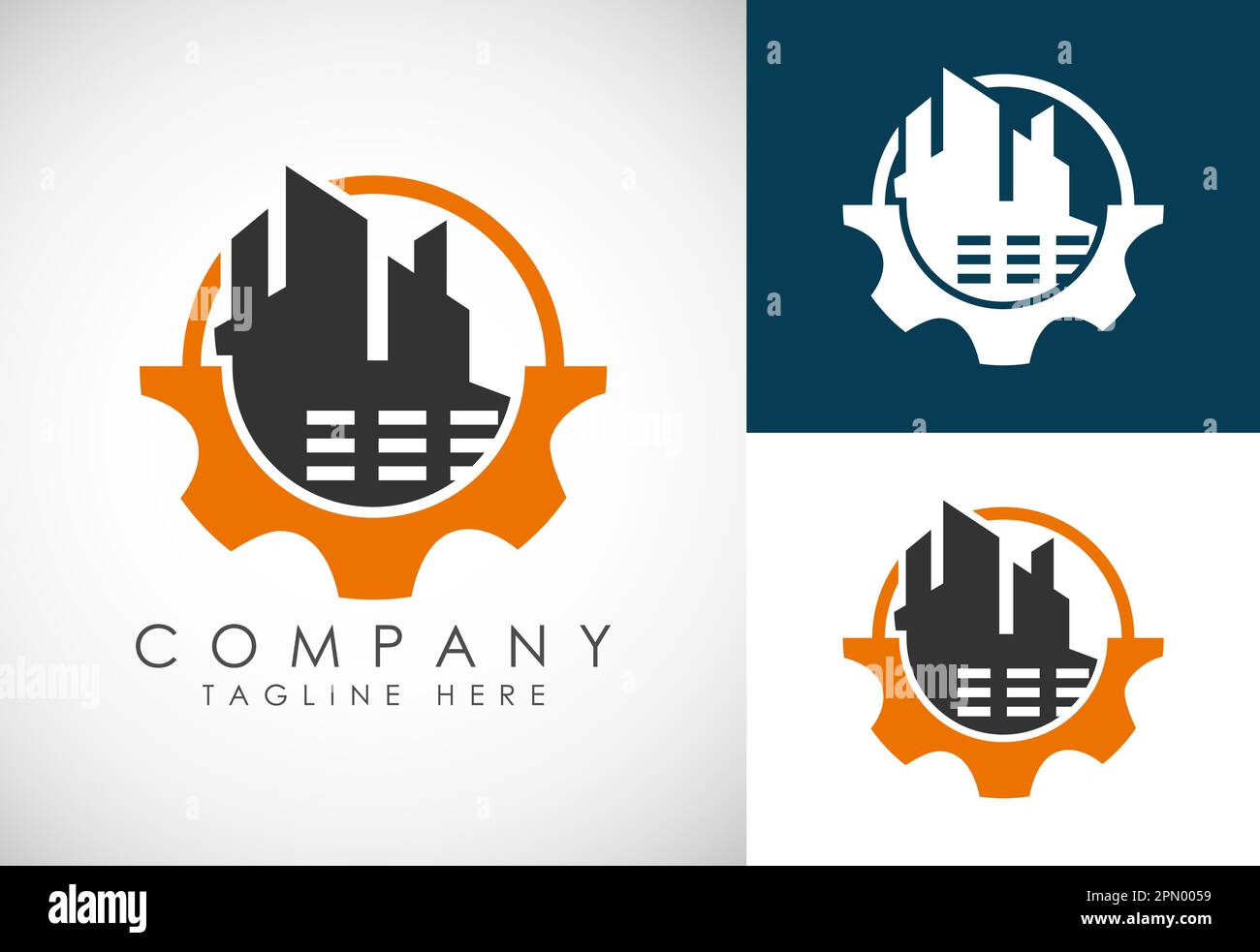 Industrial logo design concept. Corporate logo for production or ...