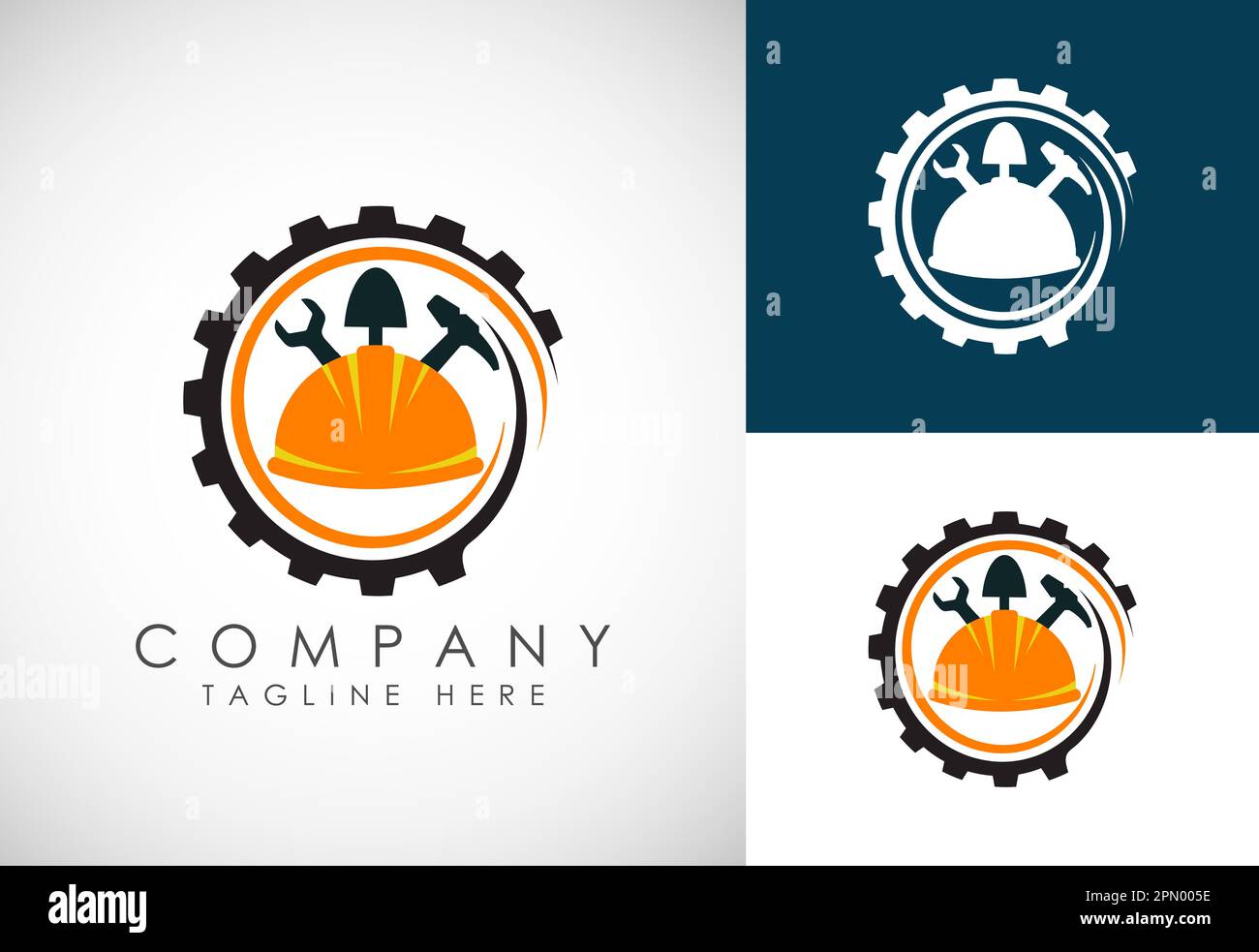 Industrial logo design concept. Corporate logo for production or ...
