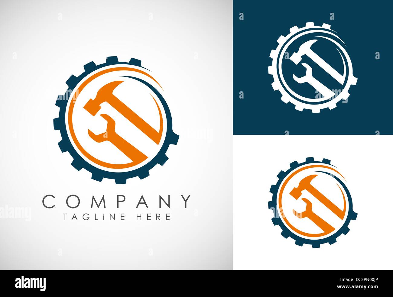 Industrial logo design concept. Corporate logo for production or ...