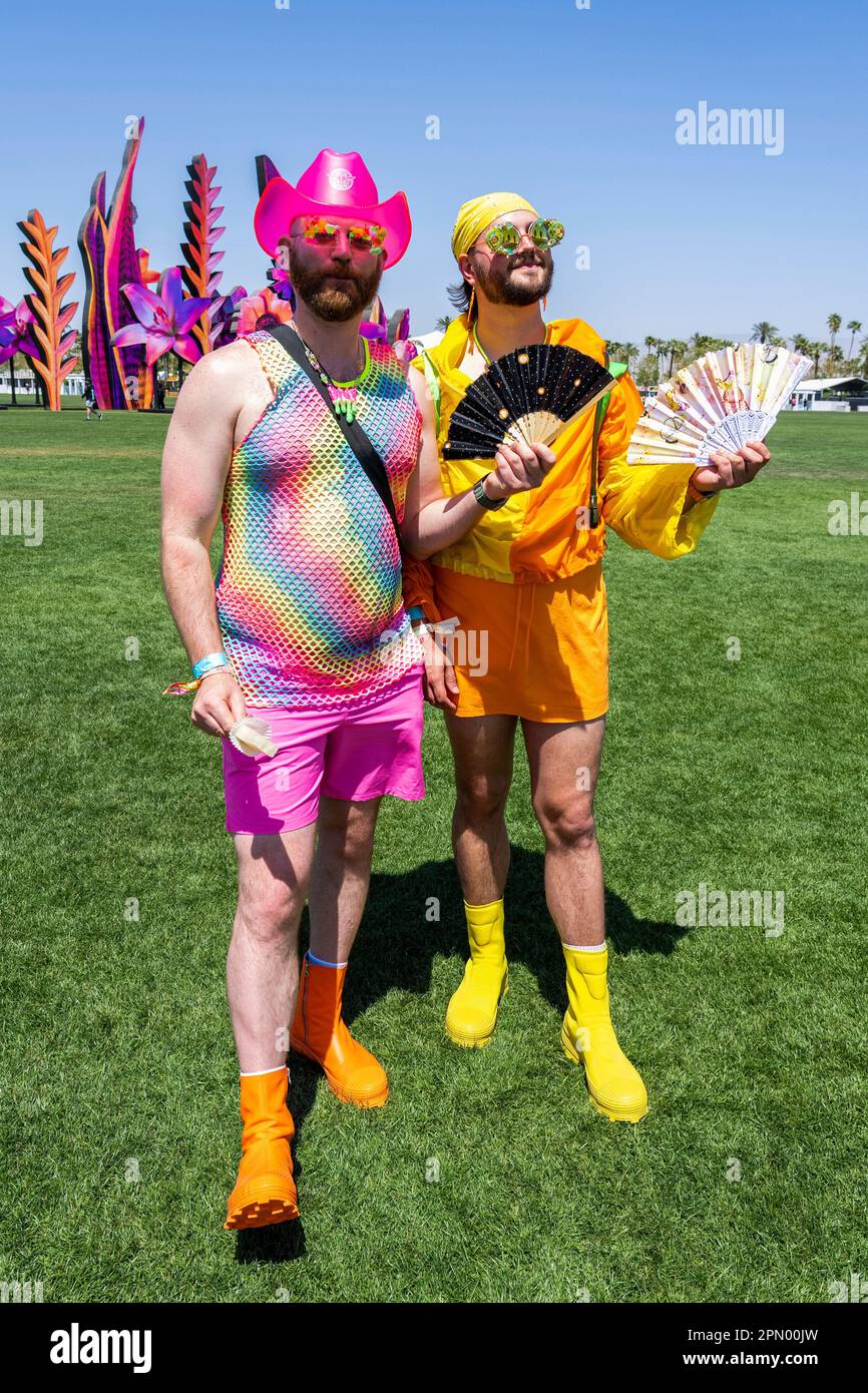 Festivalgoers Dustin Gross, left, and Matt Lacroste, from New York ...