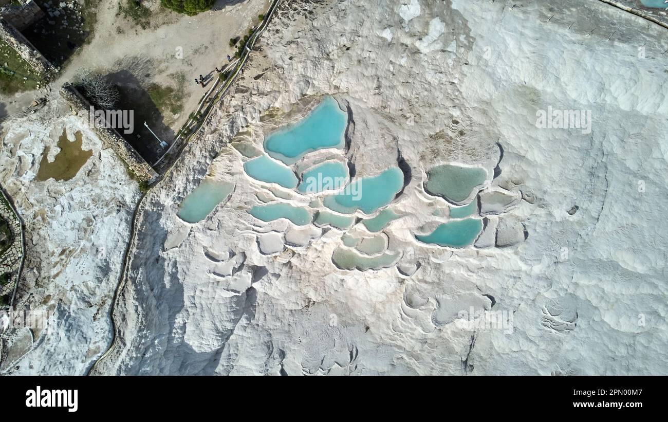 An aerial perspective of the idyllic landscape surrounding the ...