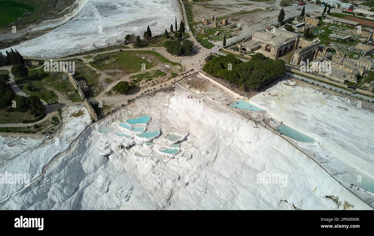 An aerial perspective of the idyllic landscape surrounding the ...