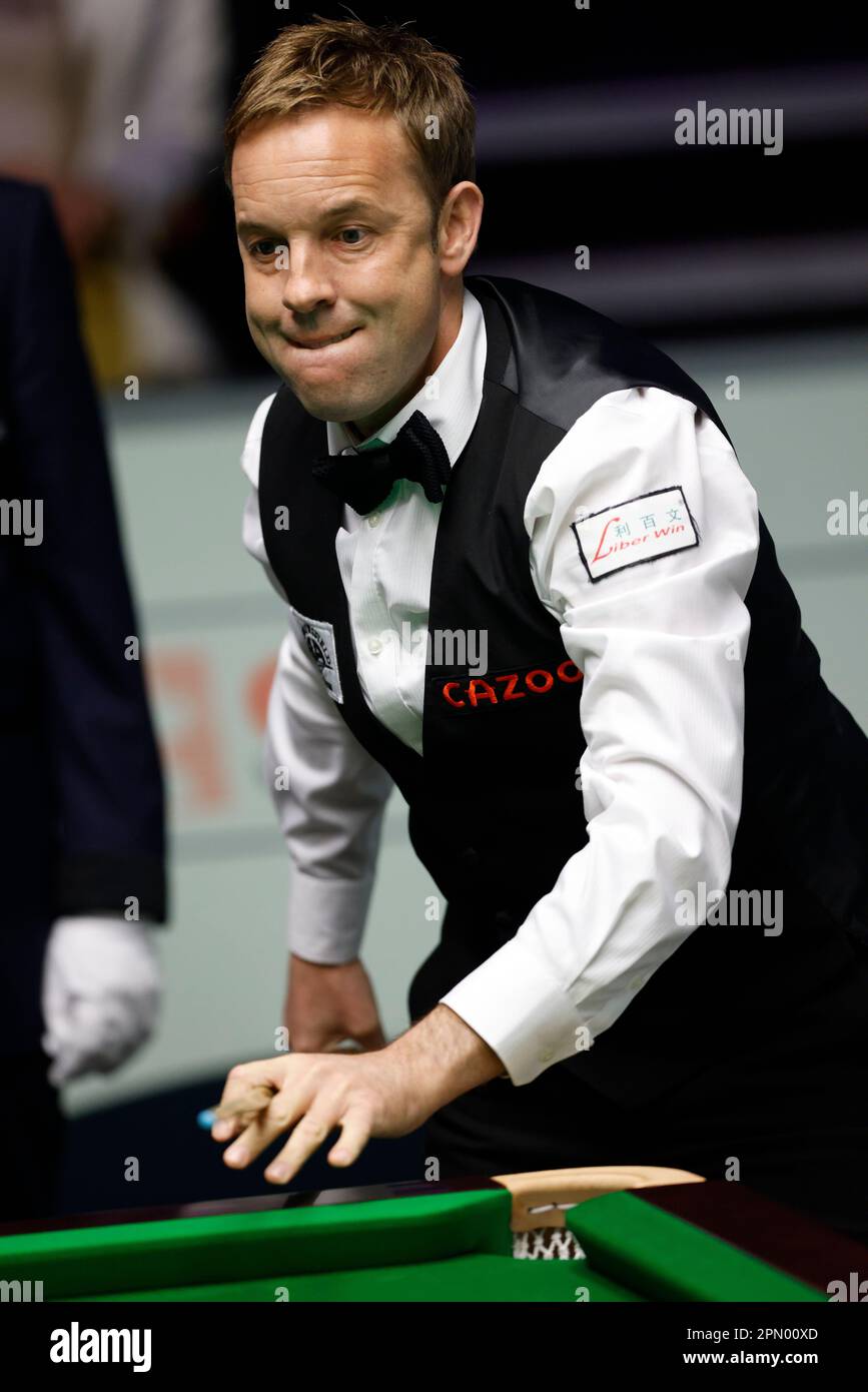 Ali Carter during day one of the Cazoo World Snooker Championship at ...