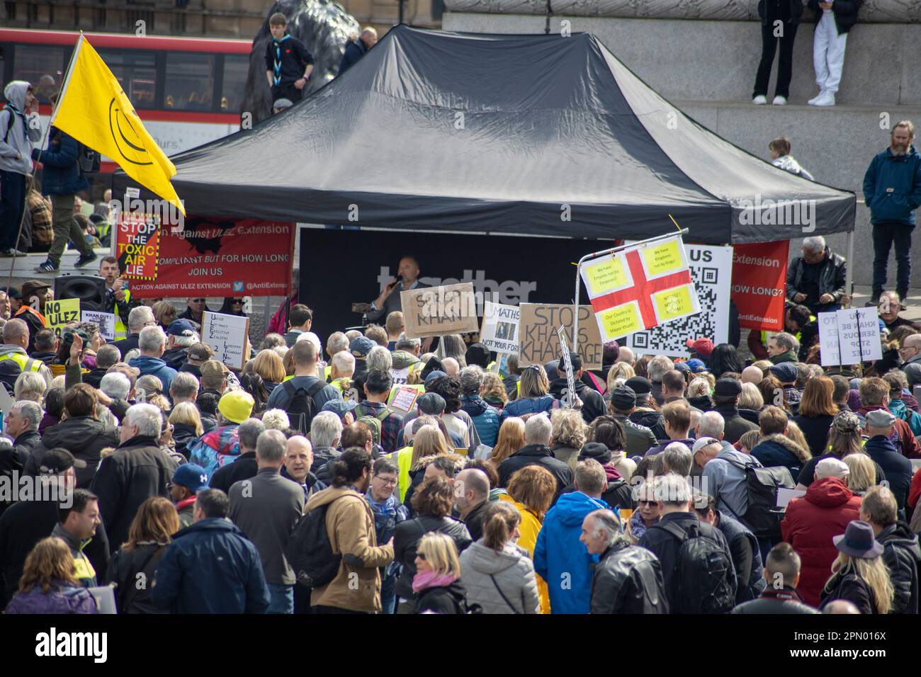 London, UK. 15th Apr 2023. "Stop the ULEZ expansion" protest. Credit ...