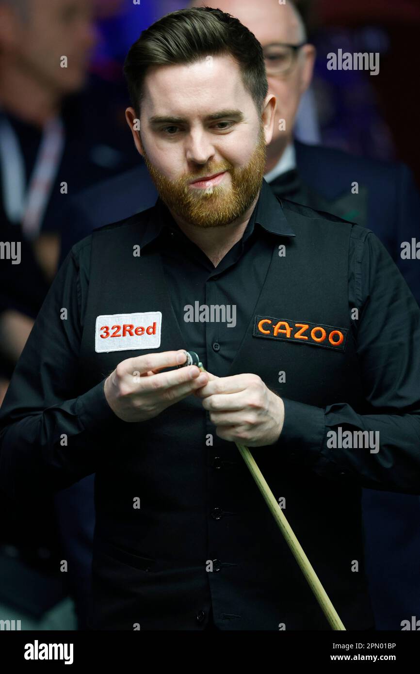 Jak Jones during day one of the Cazoo World Snooker Championship at the ...