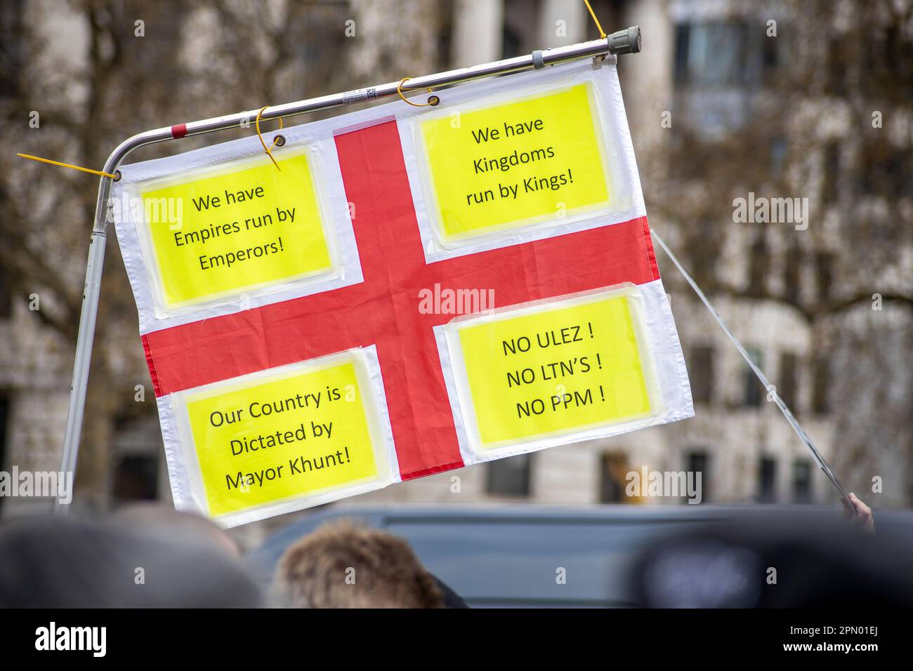 London, UK. 15th Apr 2023. "Stop the ULEZ expansion" protest. Credit ...