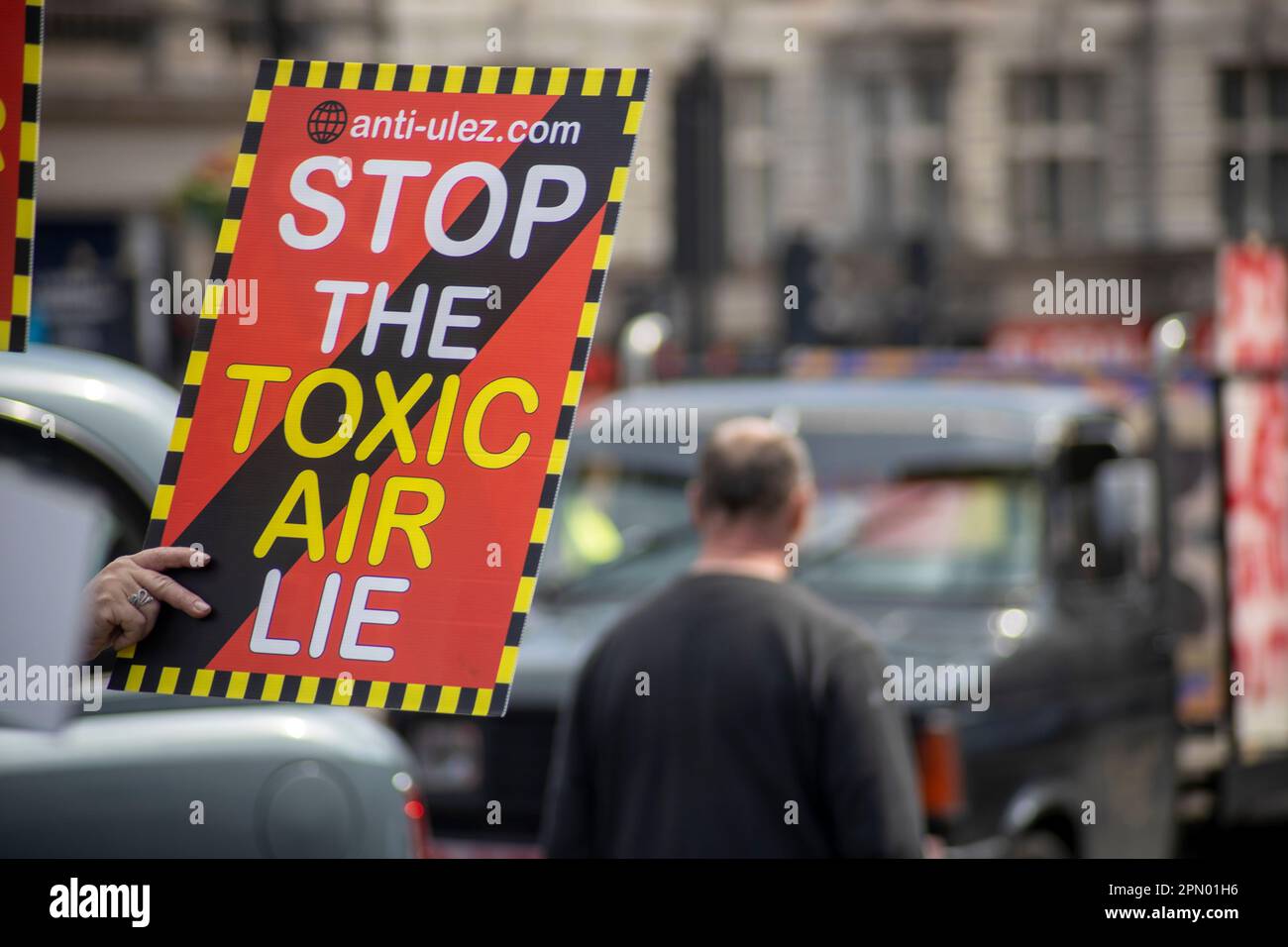 London, UK. 15th Apr 2023. "Stop the ULEZ expansion" protest. Credit ...