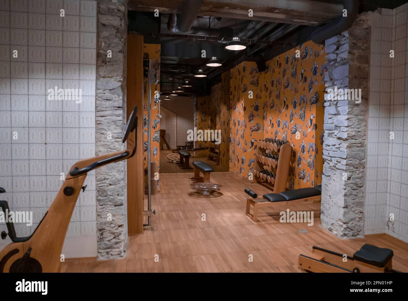 Hanging health machines hi-res stock photography and images - Alamy