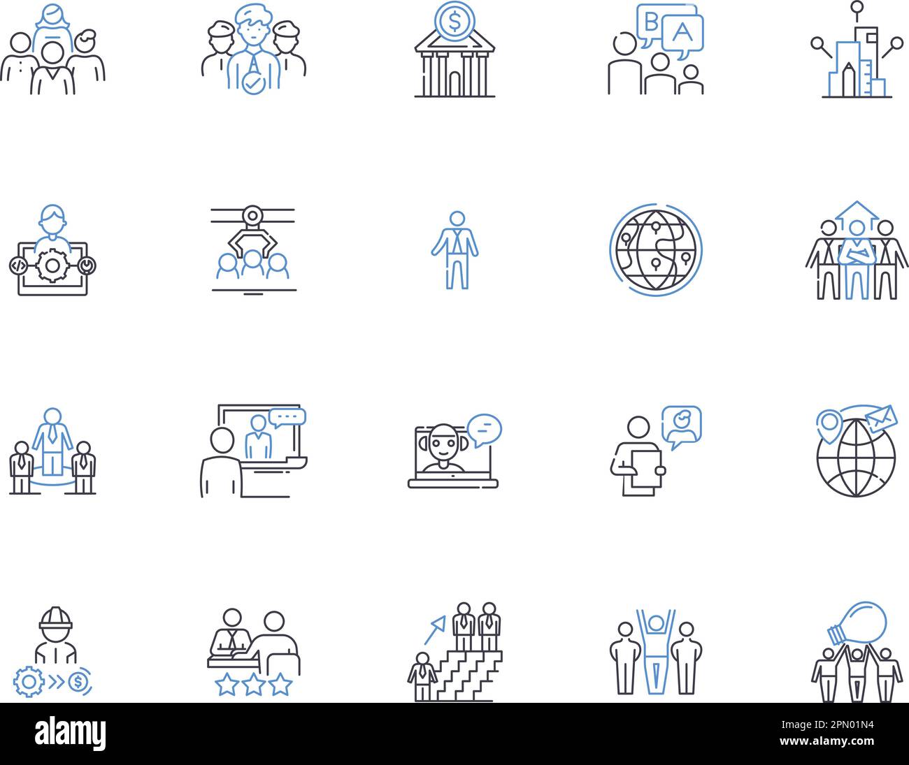 Franchise business outline icons collection. Franchise, Business ...