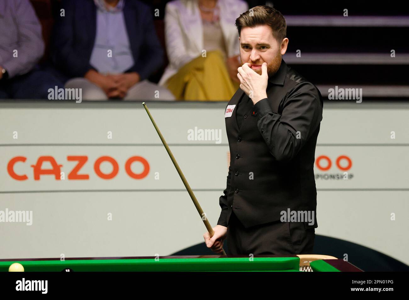 Jak Jones during day one of the Cazoo World Snooker Championship at the ...