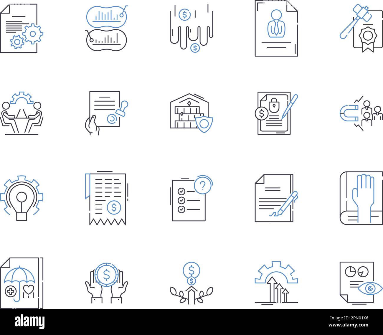 Attorney agency outline icons collection. Lawyer, Attorney, Legal, Firm ...