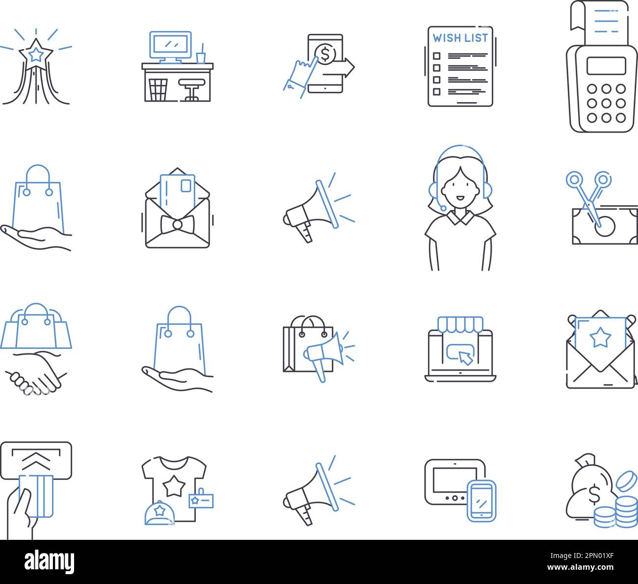 Store and meal outline icons collection. store, meal, restaurant ...