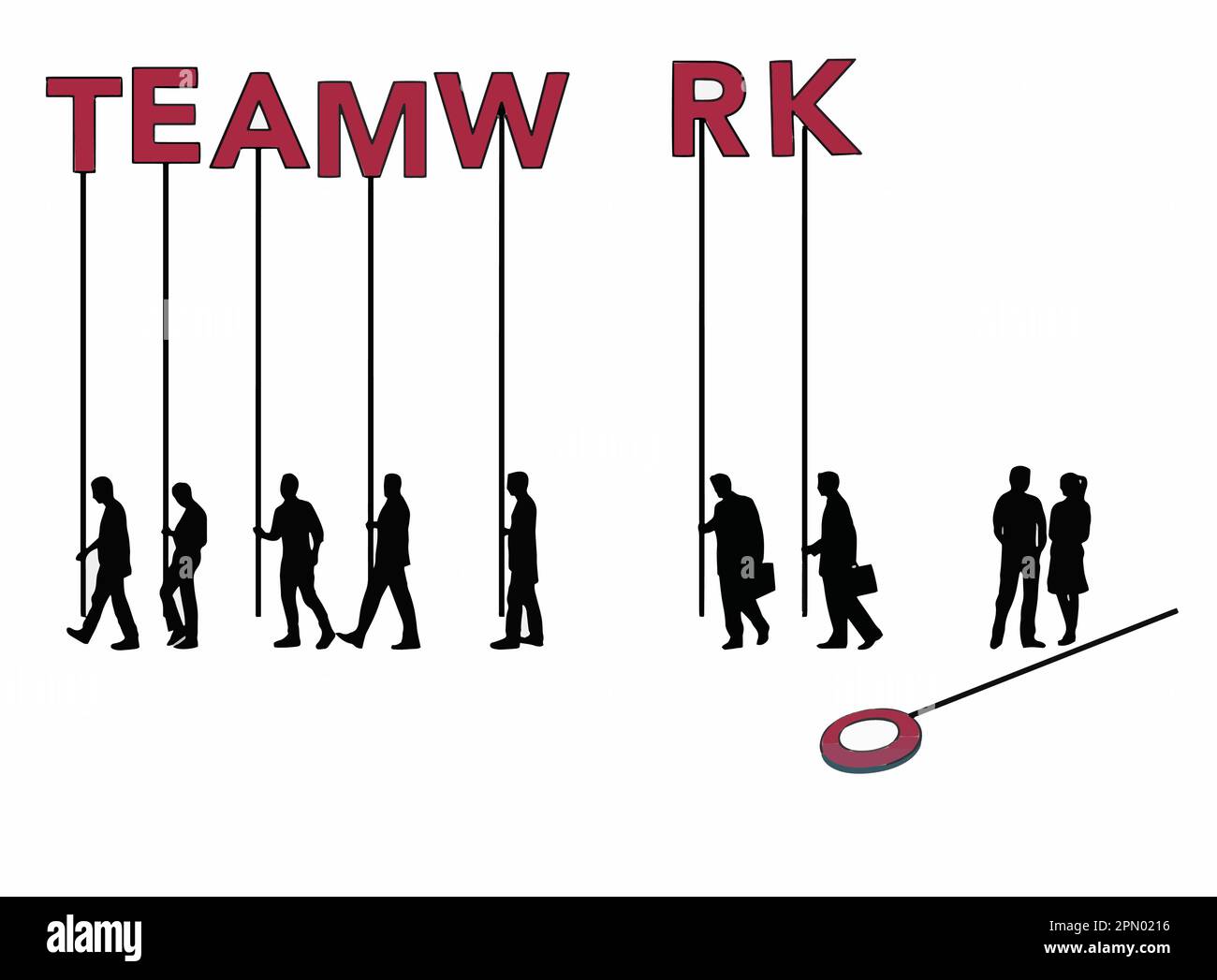 Distracted employee meeting Stock Vector Images - Alamy