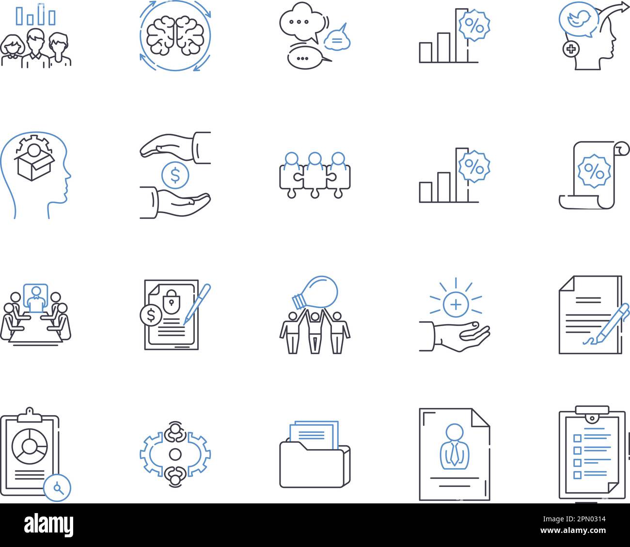 Assessment management outline icons collection. Assessment, Management ...