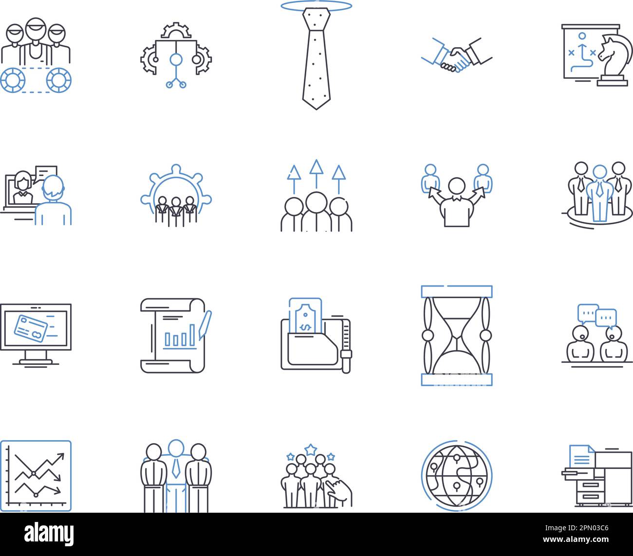Sharing Economy outline icons collection. Collaborative, Network, Exchange, Disintermediation ...